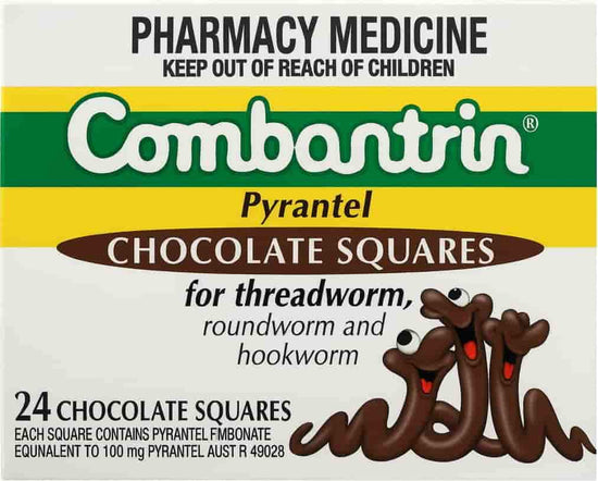 Combantrin Chocolate Squares - 24 Squares - Made in Australia ...